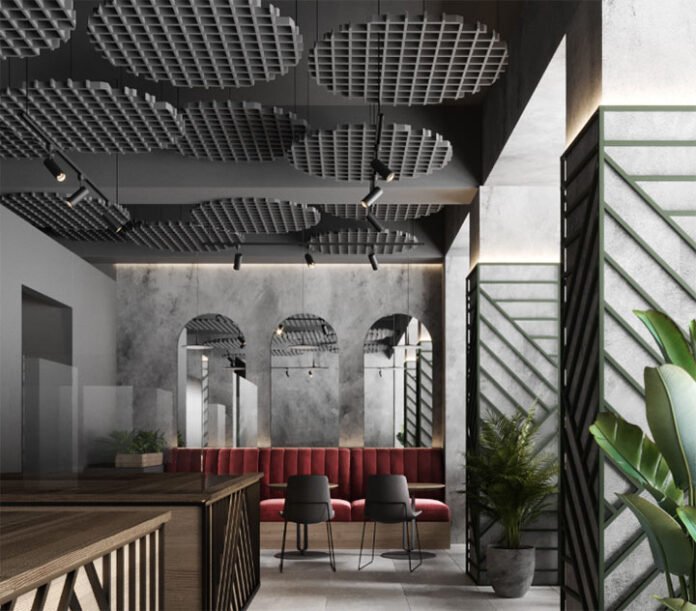 12 Simple Ceiling Design for Restaurant Dining Space - WowInteriorIdeas