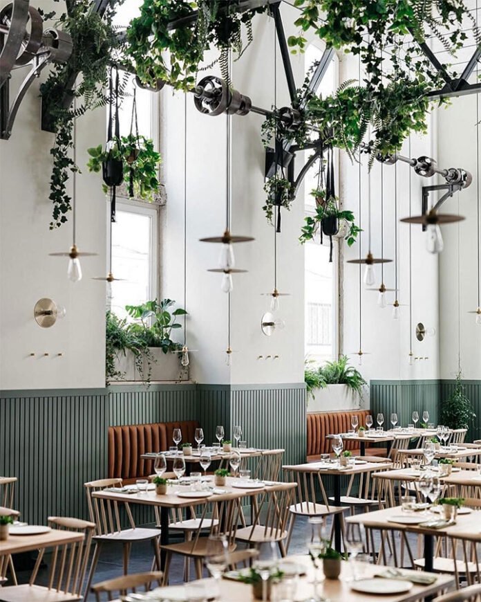 12 Simple Ceiling Design for Restaurant Dining Space - WowInteriorIdeas