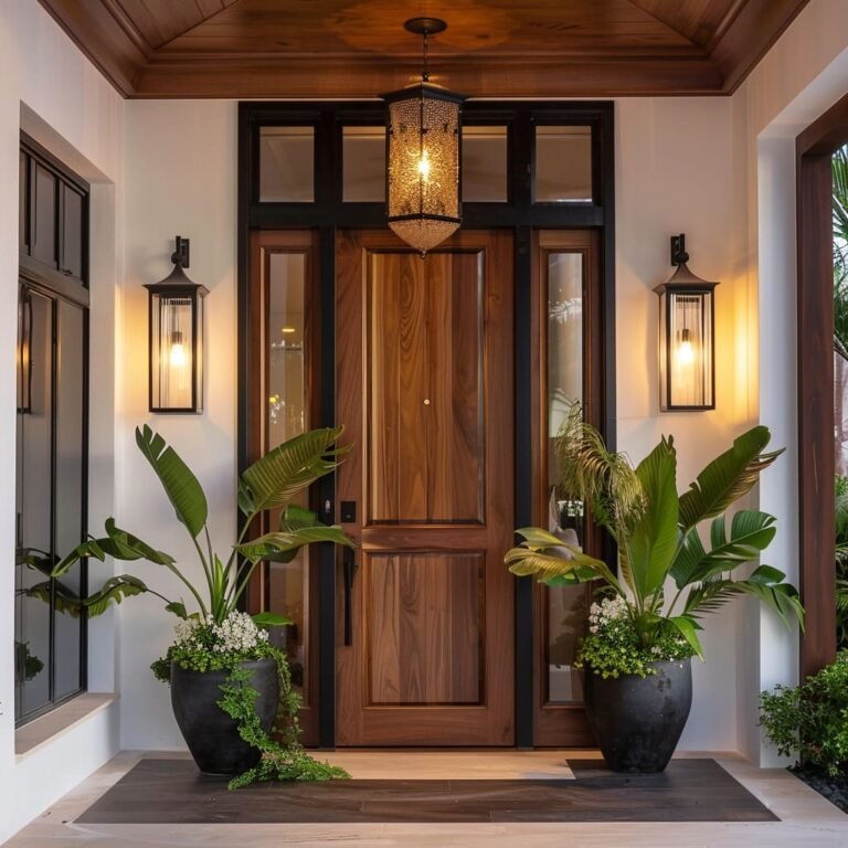 9 Front Door Entrance Lighting Ideas - WowInteriorIdeas